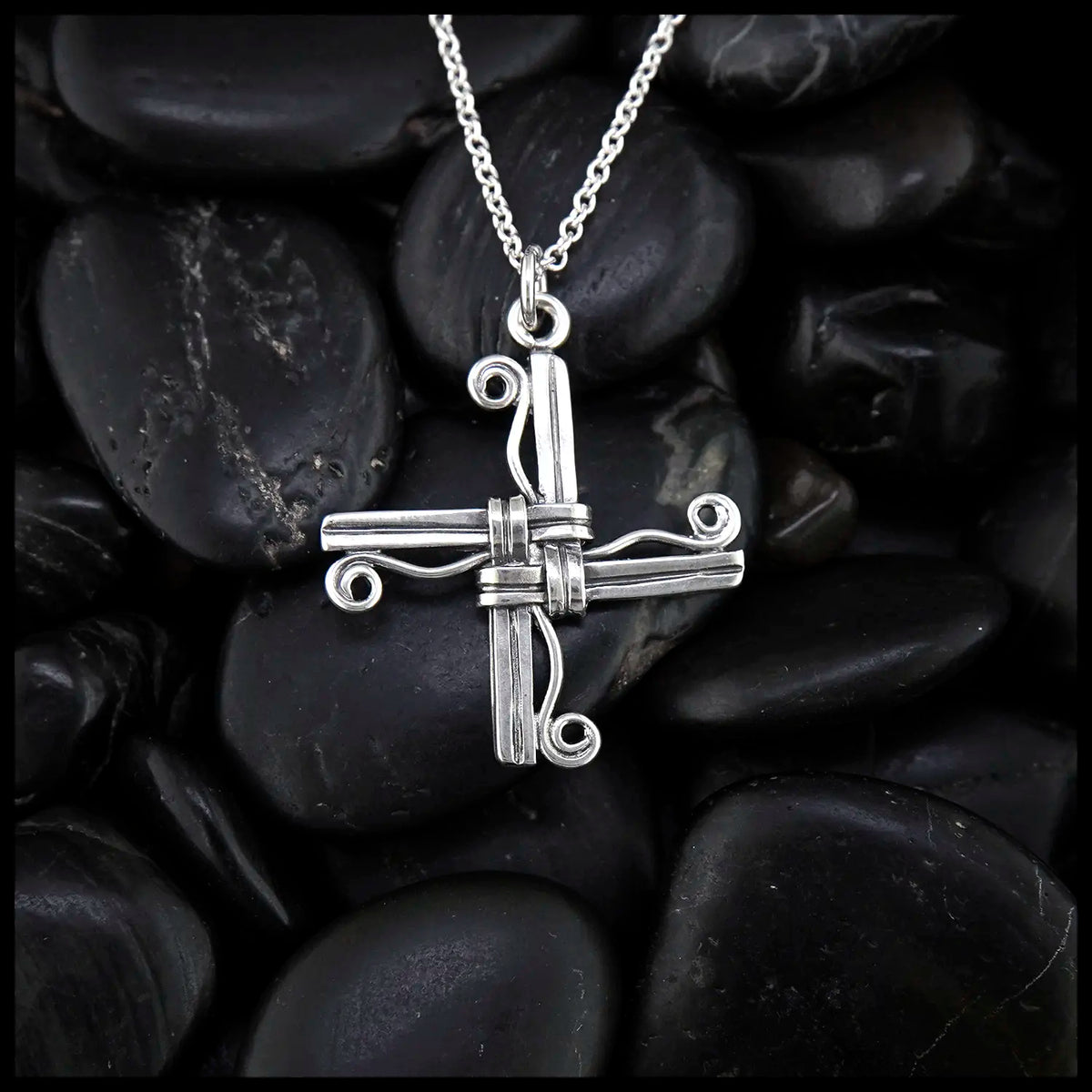 Irish St. Brigid's Swirl Cross in Sterling Silver – Walker Metalsmiths