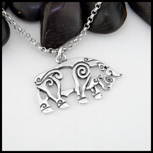 Pictish Bull Pendant | Walker Metalsmiths
