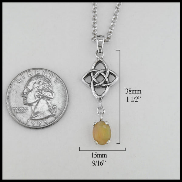 Starlight Pendant with Opal | Walker Metalsmiths