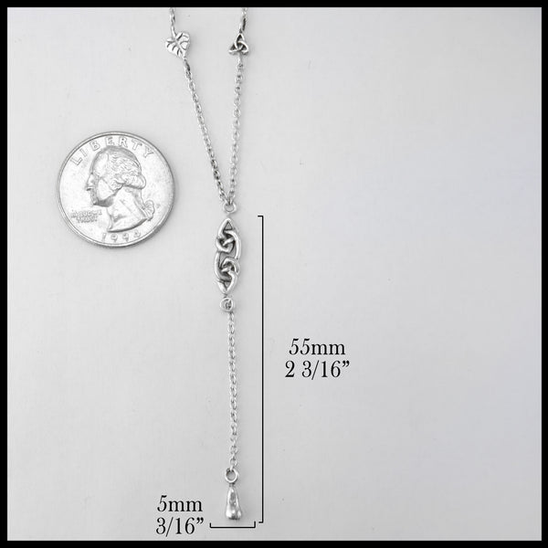 Celtic Knot Lariat Necklace | Walker Metalsmiths