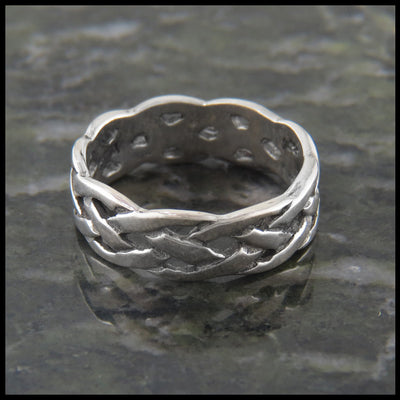 Handcrafted Celtic Open Weave Ring in Sterling Silver– Walker Metalsmiths
