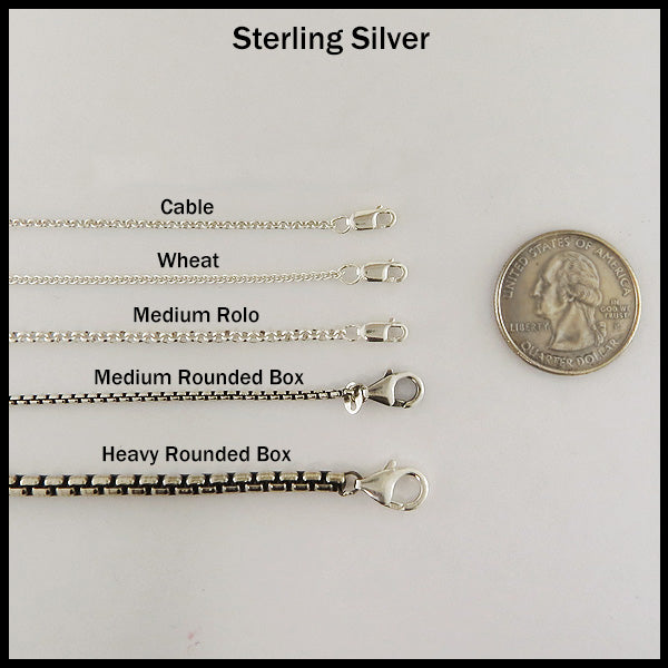 Sterling Silver Chains | Walker Metalsmiths