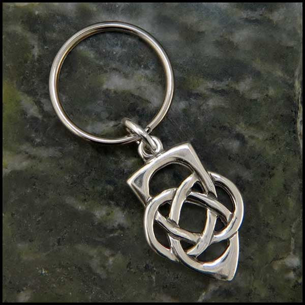 Father's Knot Pendant or Key Ring in Silver | Walker Metalsmiths